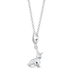 LILY CHARMED Sterling Rabbit Charm Necklace - Silver