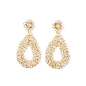 LAVISH BY TRICIA MILANEZE Diana Teardrop Earrings - Yellow