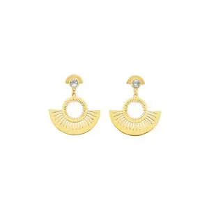 ZOË & MORGAN Pocket Full Of Sunshine Drop Earrings - Gold/blue