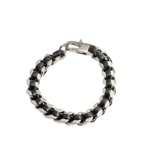 THEANIMALS Leather Braid Bold Bracelet