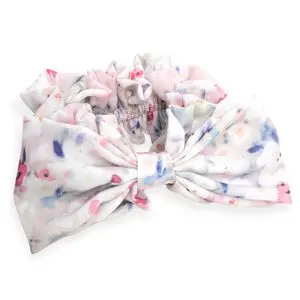 KATHY C VANG Serena Floral Scrunchie - Blue
