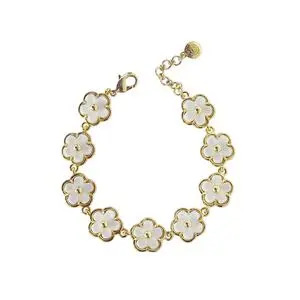 POPORCELAIN Porcelain Daisy Cluster Bracelet