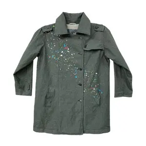 ZASTASTUDIO Oversized Tie Dye Denim Jacket