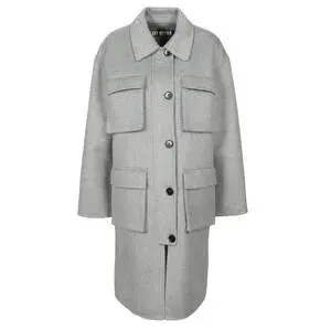 FREAKY NATION Wool Coat With Utility Pockets