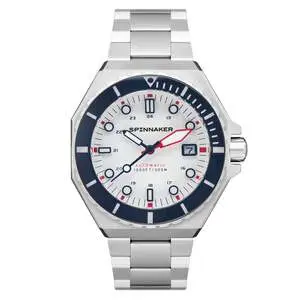 SPINNAKER Dumas Japanese Automatic Regatta Bracelet Watch - White