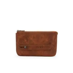 ILVI Cruz Saddle Floater Leather Handbag - Brown