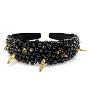 ADIBA Blossom Handmade Headband - Black