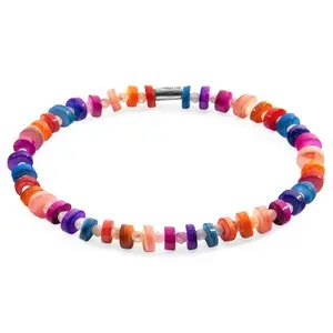 ANCHOR & CREW Alice Silver & Freshwater Shell Bracelet - Gray