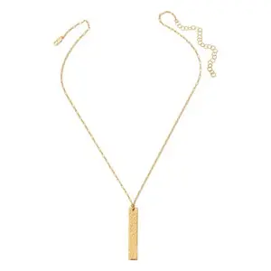 HEATHER HAWKINS Hammered Bar 14k -filled Necklace - Gold