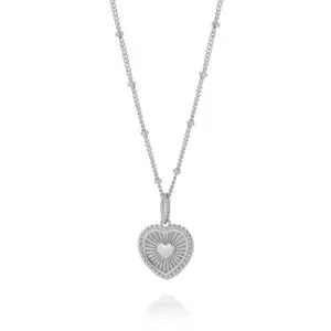 NELLOU JEWELLERY Heart Flare Necklace - Silver