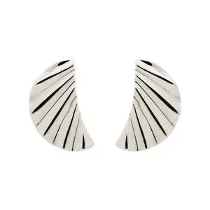 EMMA HOLLAND JEWELLERY Wave Clip Earrings - Silver