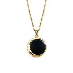ORMIRO Luna Shungite Necklace - Black