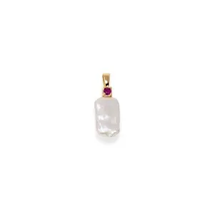 ALEXIE OF ATHENS Wisdom Pearl Charm - Gold/yellow
