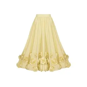 ELSAVA Floral Detail Skirt