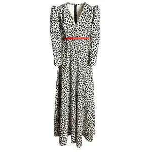COUTURE TO YOUR DOOR Animal Print Maxi Dress - Black/white