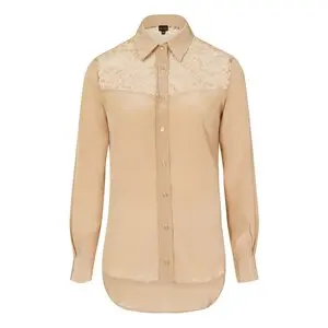 SOPHIE CAMERON DAVIES Classic Silk Shirt - Beige