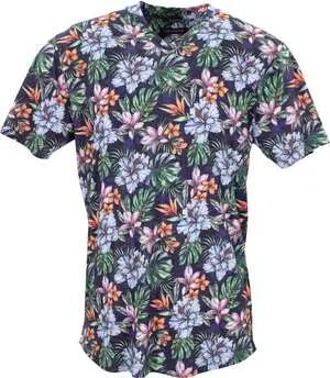 LORDS OF HARLECH Maze Colorful Floral Navy - Blue