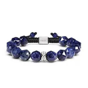 AWNL Ulfberht Swords Sodalite Macrame Bracelet - Blue