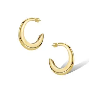 RETRO CHIC Sunlight Hoop Earrings - Gold