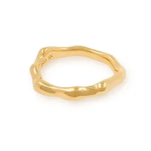 Côté Caché Organic Band Vermeil Ring - Gold