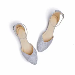 MANDRAGORA DESIGN Sophie Leather Wedding Sandals - Silver