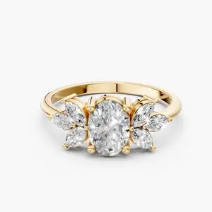 AYA FINE JEWELRY 1.09 Ctw Lab Diamond Ring In 18k Gold - Yellow