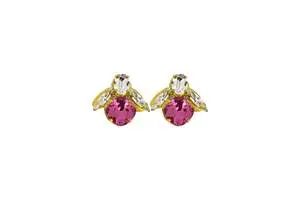 VICKISARGE Baby Bee Clip-on Earrings - Pink
