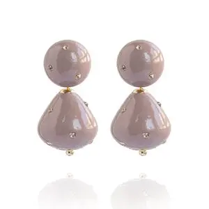 SAULE LABEL Nina Jet Dune Earrings - Brown