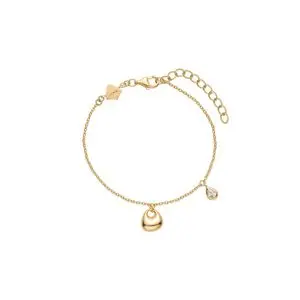 VANCHI Nora Double Pendant Bracelet - Gold