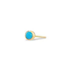 Maya Brenner Designs Gold Turquoise Stud Earring - Yellow