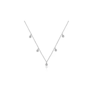 GENEVIEVE COLLECTION 18k Gold Diamond Necklace - White