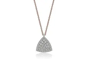 REIS JEWELLERY Mini Desert 14k Diamond Necklace - Rose Gold
