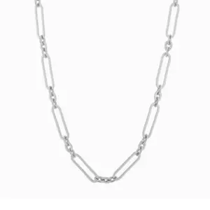GEM BAZAAR JEWELLERY Shimmer Toggle Chain - Silver