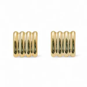 MISS CECILIA Classic Bar Stud Earrings - Gold