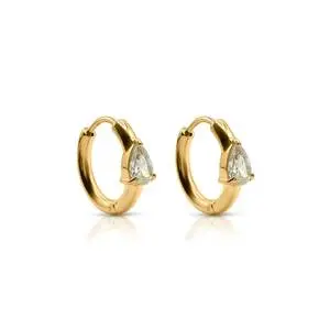 EVER JEWELLERY Rush Hour Hoop Earrings - Gold