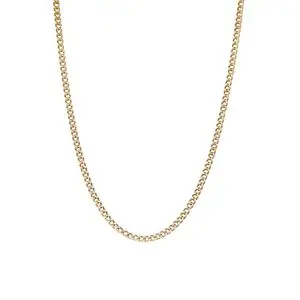 HARFI Plated Cuban Chain Necklace - Gold