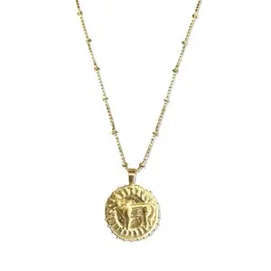 RIZE Taurus Zodiac Vermeil Pendant Necklace - Gold
