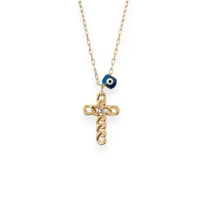 ALEXIE OF ATHENS Serendipity Necklace - Gold/blue
