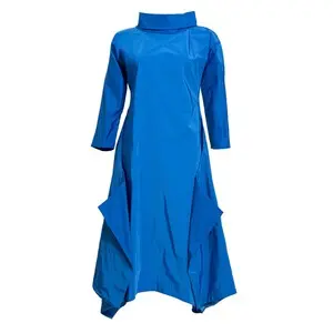 BIANCA POPP Taffeta Dress With High Collar