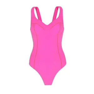YORSTRULY Eyes On Body Mexicana Thong Bodysuit - Pink