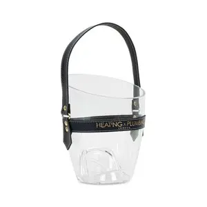 HEATING & PLUMBING LONDON Happy Go Sparkly" Champagne Bucket Navy Leather Strap - Blue