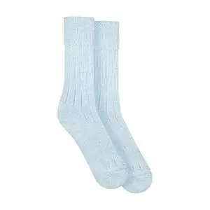 PAUL JAMES KNITWEAR Alpaca Kenilworth Lounge Socks - Blue