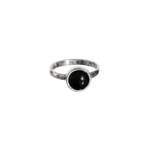 FV JEWELLERY Onyx Sterling Silver Ring