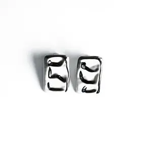 SUPERDIVAJEWELLERY Vanessa Square Drop Earrings - Silver