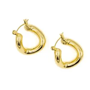SUPERDIVAJEWELLERY Twisted Hoop Earrings - Gold