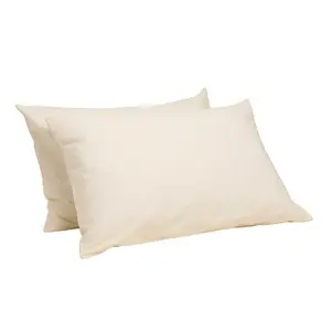 Joro Neutrals Percale Organic Cotton Pillowcases Classic Cream - White