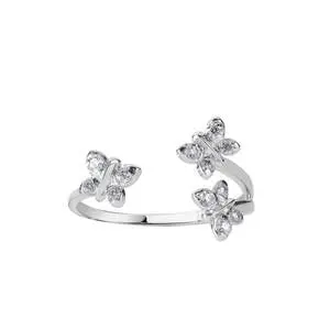 BLOOMTINE | EARTH ANGEL HQ Flutterfly Sterling Ring - Silver