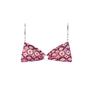 HELIOPHILIA Geometric Print Bandeau Bikini Top - Yellow
