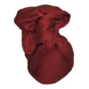 ROMER MILLINERY Silk Shantung Twisturban - Red