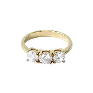 BELINDA JEWELZ Topaz Mari Birthstone Ring - White
